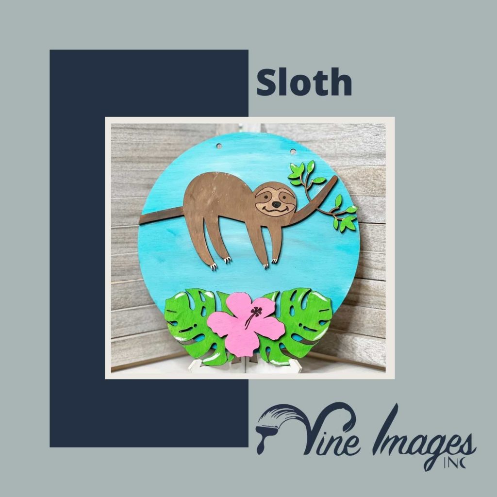 DIY Paint Kit - Sloth - Vine Images INC